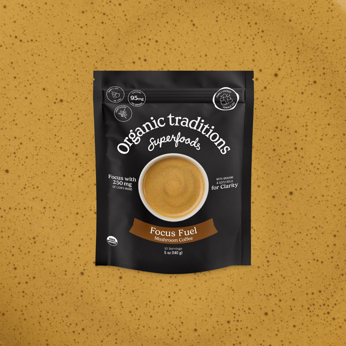 Focus Fuel Mushroom Coffee | Organic Traditions Canada